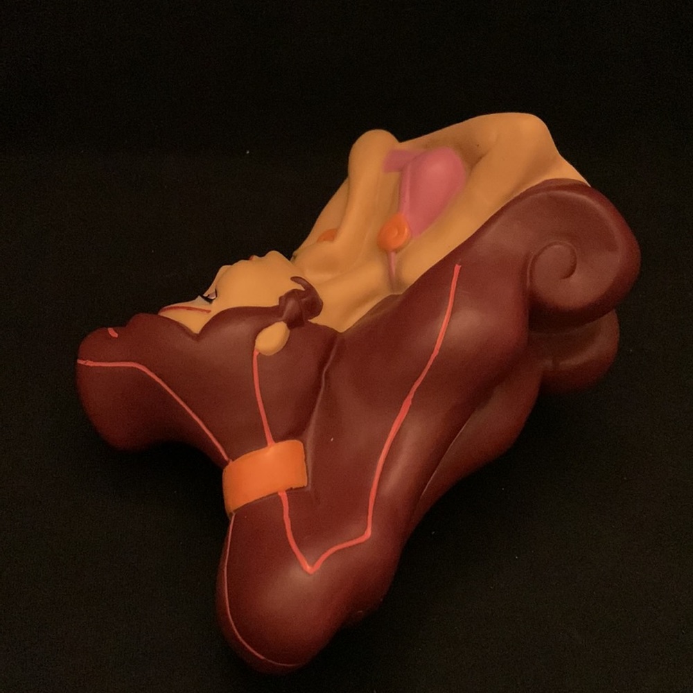 Hercules Megara Bust Sculpture Coin Bank Authentic 90s - Gem